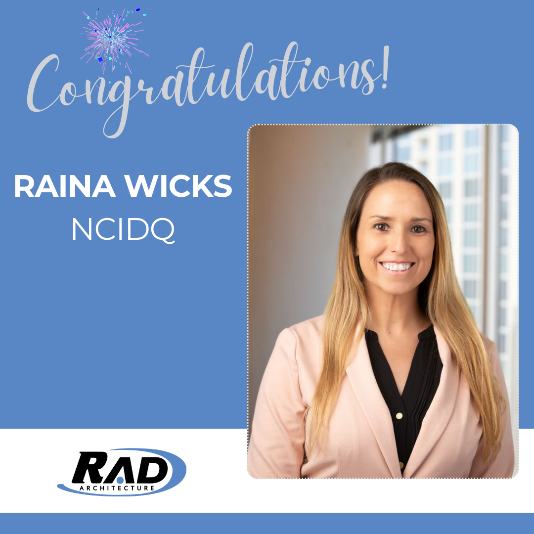 Congratulations, Raina Wicks! | Ragona Architecture & Design
